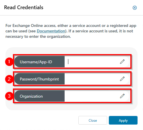 Configure Exchange resources