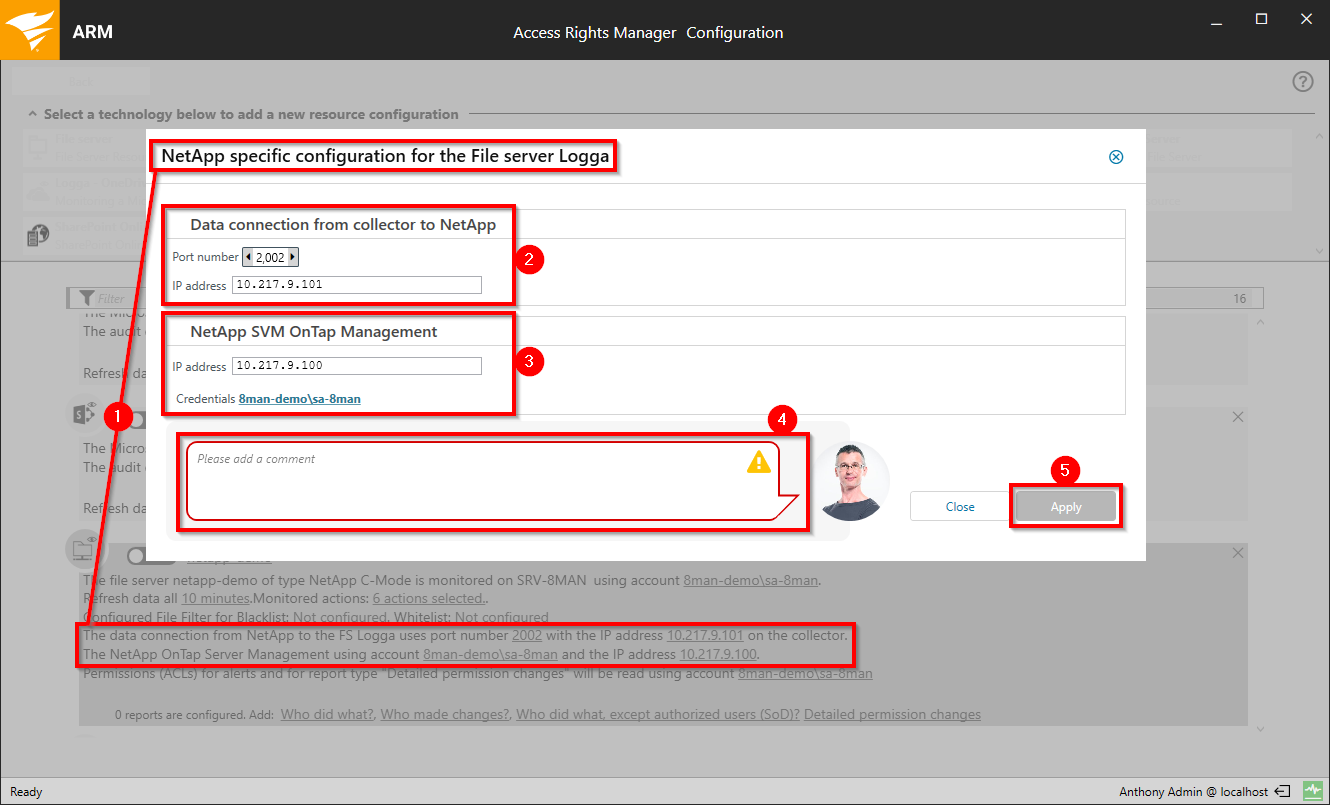 Complete a FS Logga configuration