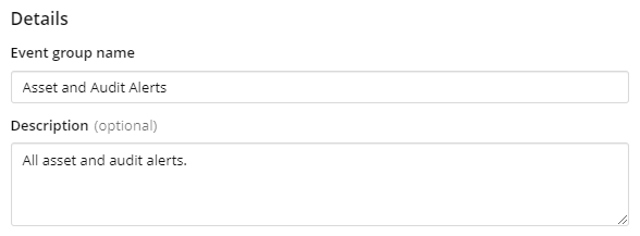 Create Event Groups