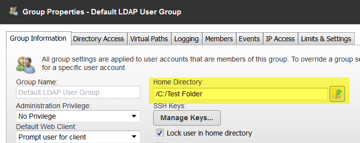 Ldap Authentication Mft Only