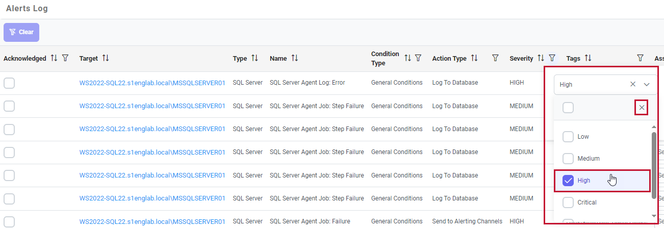 Sql Sentry Portal Alerts Log