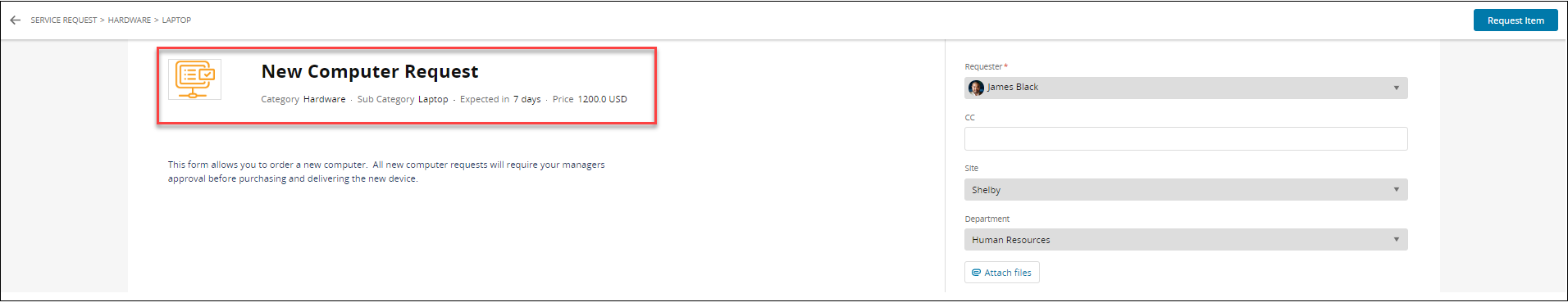 Service Catalog